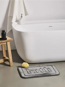 Sinsay - Koupelnový kobereček s nápisem Bath - šedá