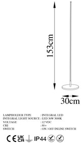 Opviq Stojací lampa Only - 13318, Zlatá