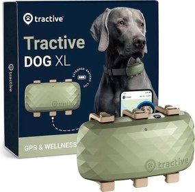 Tractive GPS DOG XL tracker polohy a aktivity pro psy zelený