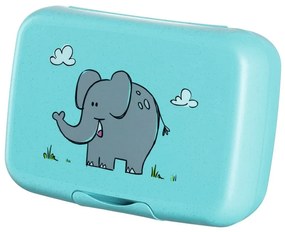 Box na svačinu BAMBINI tyrkysový / slon Leonardo
