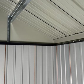 Plechový zahradní domek na nářadí, antracitová, 3,6x3,1x2,5 m, GABKO