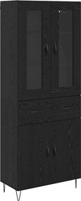 Vysoký bufet Černý dub 69,5 x 34 x 90 cm Kompozitní dřevo 3402711