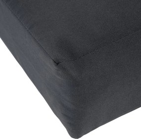 Houpací lavice Joyce s sedací polštář 200 cm + teak – tmavě šedá