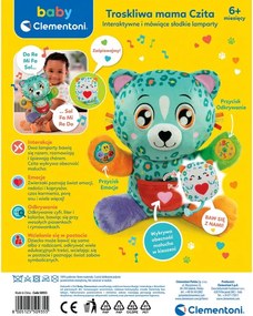 Interaktivní sladcí leopardi – Starostlivá maminka Čita, polský jazyk, Clementoni 50935