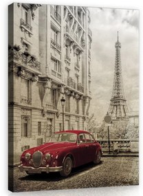 Postershop Obraz na plátně: Retro Paříž - 100x75 cm