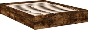 Rám postele se zásuvkami kouřový dub 120 x 200 cm kompozit 3280668