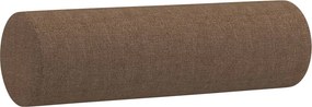 2místná pohovka s polštáři hnědá 140 cm textil 3200785