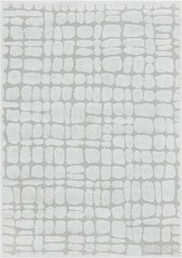 Breno Kusový koberec LOTUS 301 silver, 160x230 cm, Šedá/Stříbrná
