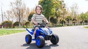 Aosom Dětské elektro-quad 12V, dvě rychlosti (vysoká/nízká) a vpřed/vzad, 85x55x55,3 cm, modrá