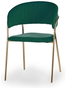 Gift Decor Elegantní zelená židle 49 x 80,5 x 53 cm