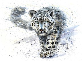 Tapeta kreslený leopard
