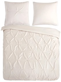 Krémové prodloužené povlečení na dvoulůžko z mikrovlákna 200x220 cm Pure Elegance – Good Morning