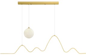 Toolight Toolight, LED závěsné osvětlení 120cm, 36W, 3000K, LHJ034-CP, zlatá matná, OSW-60021