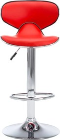 323645  Bar Stools 2 pcs Red Faux Leather 323645