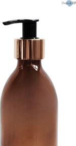Dávkovač mýdla MONA 250 ml s černo-zlatým dávkovačem