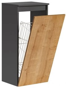 Comad COMAD MONAKO GREY OAK 811 Spodní skříňka 40cm s košem na prádlo - Comad