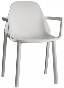 SCAB - Židle PIU s područkami - bílá