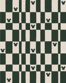 Komar Vliesová fototapeta Disney Mickey Mouse Green Chess 200 x 250 cm
