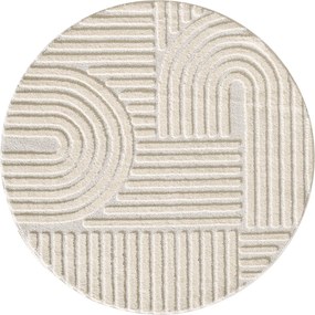 Ayyildiz, AKCE: 💧🛡️80x80 (průměr) kruh cm Kusový koberec Art 1121 Cream kruh + aplikovaná impregnace, béžová, ložnice
