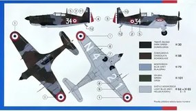 SMĚR Plastikový model Morane Saulnier MS 406 / Letadlo / 1:72 / 11x14,