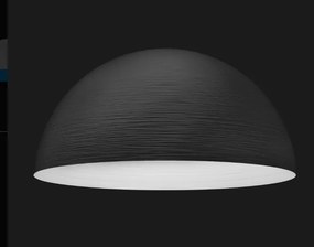 Doxis Dome 720 Textured závěsné led designové svítidlo Barva: Černá/bílá matná, Chromatičnost: 4000K Push dim