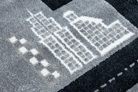 Dywany Łuszczów Dětský kusový koberec Fun Track grey Rozměry koberců: 80x150