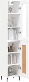 Skříň highboard bílá 34,5 x 34 x 180 cm kompozitní dřevo 3199505