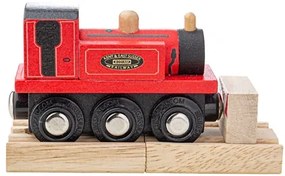 Bigjigs Rail Dřevěný vláček Teriér červený
