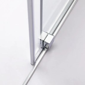BPS-koupelny Posuvné sprchové dveře HYD-ATA 110 chrom/transparent pro instalaci do niky - bez vaničky