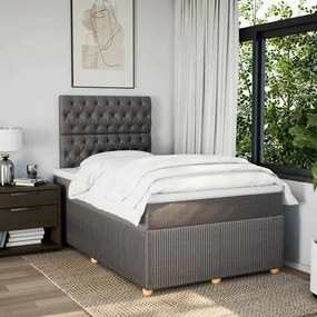 Box spring postel s matrací taupe 120x200 cm textil 3292034