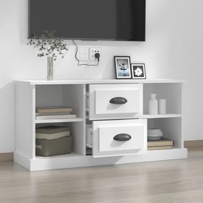TV skříňka bílá 99,5 x 35,5 x 48 cm kompozitní dřevo - Default Title