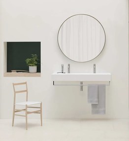 Sapho, KUBE X keramické umyvadlo 120x47 cm, 2 otvory, bílá ExtraGlaze