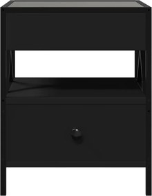 Noční stolek s Infinity LED černý 40 x 40 x 51 cm 3284101