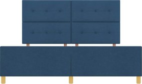 Rám postele s čelo Modrá 180 x 200 cm textil 3344752
