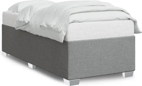 Rám postele bez matrace světle šedý 90 x 200 cm textil 3284443