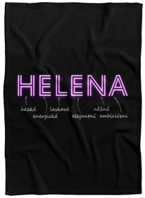 Deka Ženská jména – NEON (Jméno: Helena, Podšití beránkem: NE)