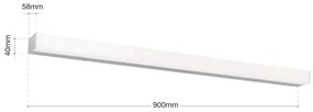Orion Soff 3-588- LED Osvětlení zrcadla HORIZON LED/18W/230V 90 cm IP44 stříbrná