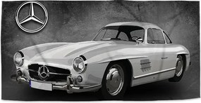 Sablio Ručník Mercedes-Benz 300 SL Šedé pozadí - 30x50 cm