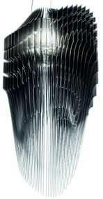 Slamp Avia suspension S, černé designové svítidlo od Zaha Hadid, 2x12W E27 + 7W Spot LED PAR 20, 85cm