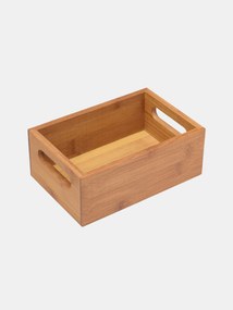 Sinsay - Bambusový úložný box s úchyty - béžová