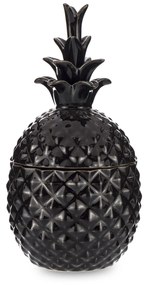 Dekorační dóza ananas černý 152478