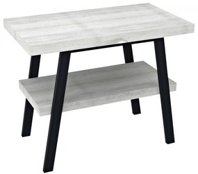 Sapho TWIGA umyvadlový stolek 100x72x50 cm, černá mat/dub starobílý VC442-100-5