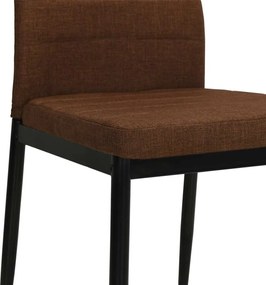 vidaXL Jídelní židle 4 ks textil [246184] Barva: Hnědá
