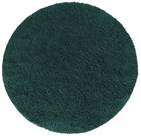 Kulatý koberec vhodný k praní jednobarevný Kamel tmavě zelený Rozměr: průměr 80 cm