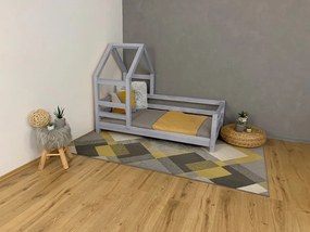 MAXIDO Dětská domečková postel Dora 180x80 šedá