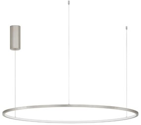 OnaDnes -20% Stříbrné kovové závěsné LED světlo Nova Luce Tarquin 100 cm