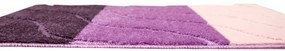 Koupelnový kobereček FIORI růžový / fialový, pruhy