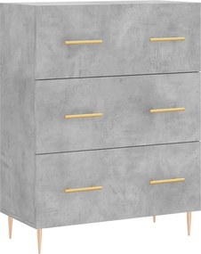 Skříň highboard betonově šedá 69,5x34x180 cm kompozitní dřevo 3189369