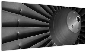 Detail turbíny - obraz (100x40cm)