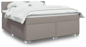 Box spring postel s matrací taupe 180x200 cm textil 3288264